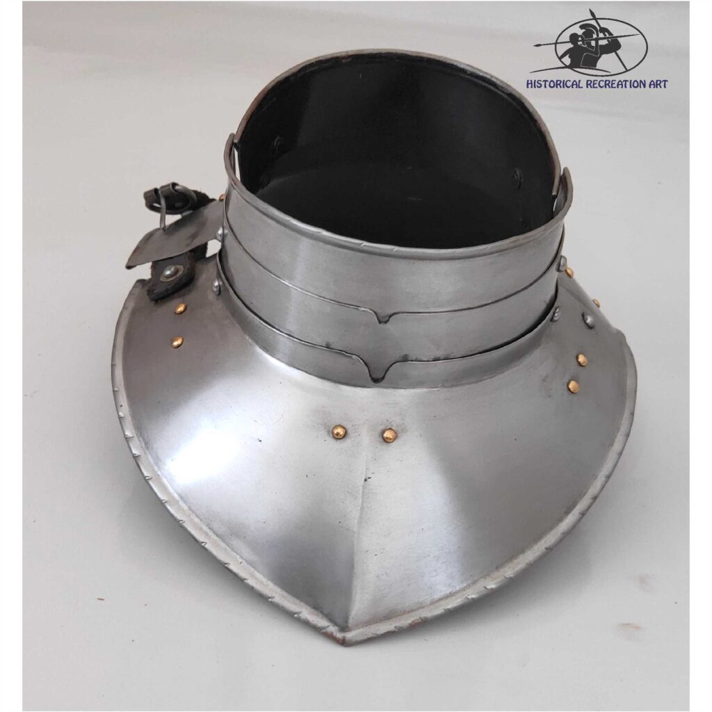 A-24 STEEL GORGET WITH ARTICULATED COLLAR – Historical Recreation