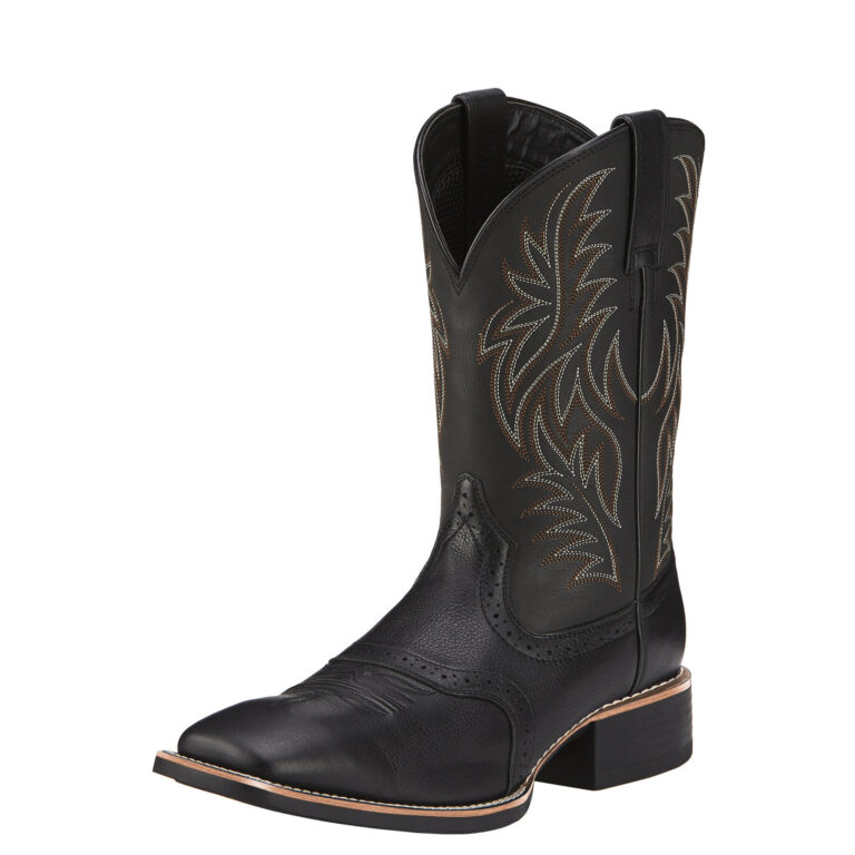 High Embroidery Vintage Engraving Stitching Wide Head Western Cowboy ...