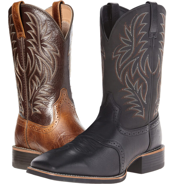High Embroidery Vintage Engraving Stitching Wide Head Western Cowboy ...